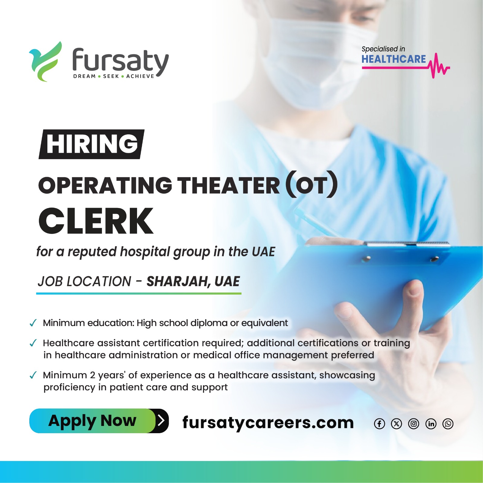 Operating Theater (OT) Clerk